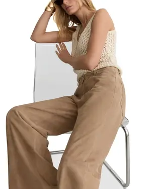 REISS Keria Suede Pants