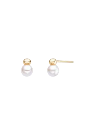 MINIMALISA CONCEPT SRL Earrings Mini Pearl Drop - Silver