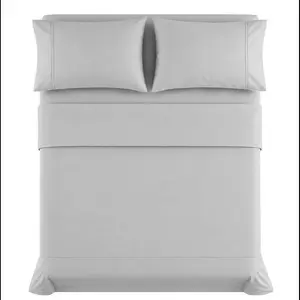 PURE PARIMA Ultra Percale Sheet Set - Silver