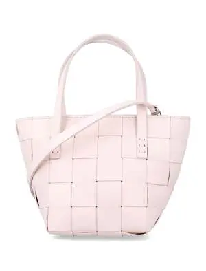 Dragon Diffusion Woven Leather Mini Bag - Sand