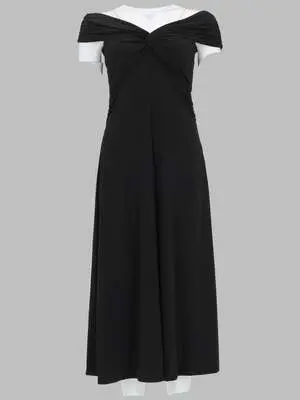 Michael Kors Off-shoulder Ruched Maxi Dress