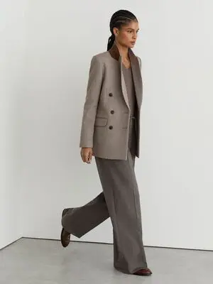 REISS Petite Elowen Wide-leg Trousers