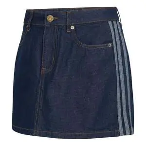 Adidas Mid Rise Denim Skirt - Indigo Denim