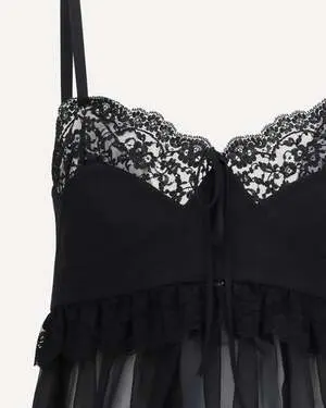 Chloé Crêpe De Chine Camisole Top - Black