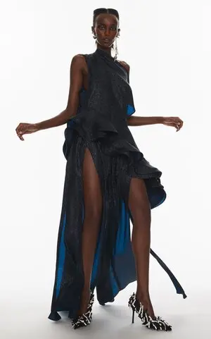 Maticevski Appearance Lamé Wide-leg Trousers