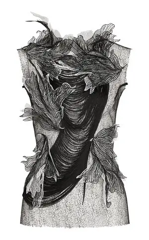 Maticevski Culminate Fringe Top - Black