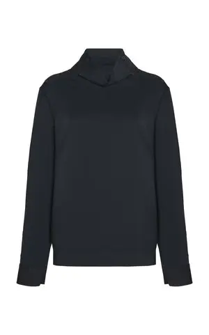 Dries Van Noten Helond Cotton Turtleneck Top - Black