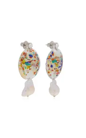 Dries Van Noten Colored Glass Bead Earrings