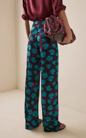 Dries Van Noten Pachas Silk Drawstring Trousers