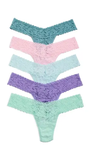 Hanky Panky Signature Lace Low Rise Thong Panties 5 Pack