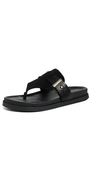Varley Suna Toe Post Sandals - Black