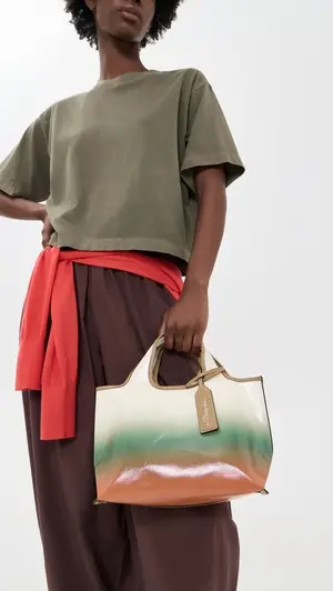 3.1 Phillip Lim Coated Ombre Canvas Mini Market Tote
