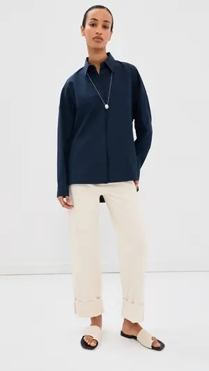 Tibi Gabe Oversized Button Down Shirt