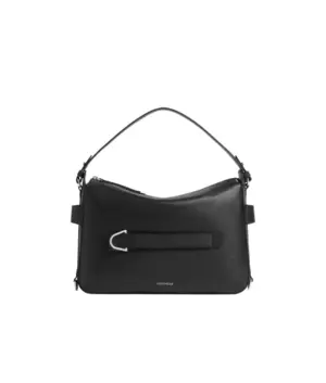COCCINELLE Gretel Ribbon Shoulder Bag - Nero