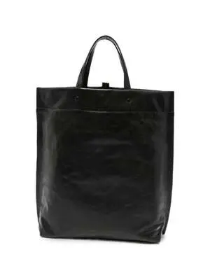 LIHANN GEORGE Jani Leather Tote Bag - Black