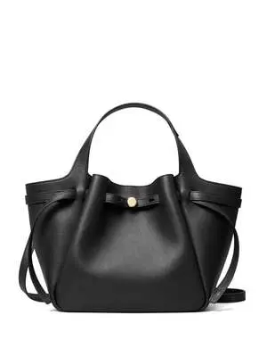Tory Burch Romy Small Leather Tote - Black