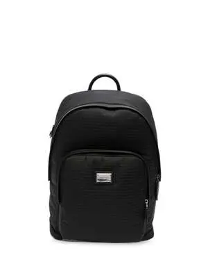 Emporio Armani Nylon Backpack - Black
