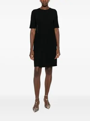Emporio Armani Short Dress With Stud Embellishment