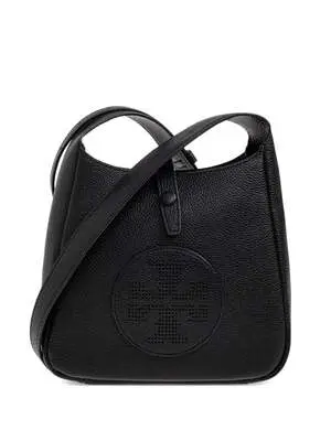 Tory Burch Miller Leather Hobo Bag - Black