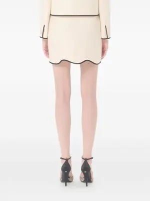 Valentino Garavani Wool And Silk Blend Skirt