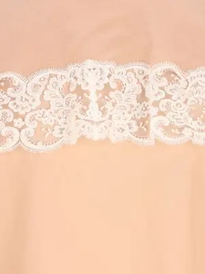 Chloé Lace Detail Silk Blouse