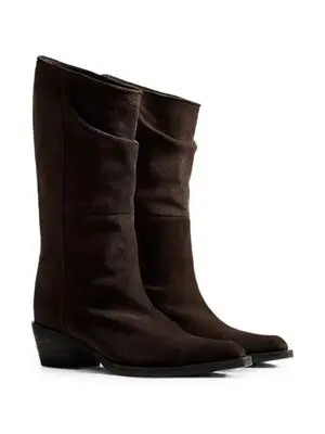 Khaite Clive Leather Boots