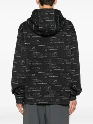 Emporio Armani Printed Cotton Hoodie
