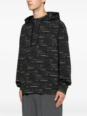 Emporio Armani Printed Cotton Hoodie