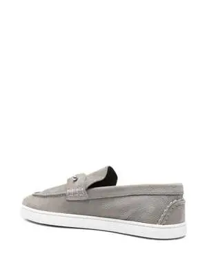 CHRISTIAN LOUBOUTIN Chambeliboat Suede Leather Loafers - Grey