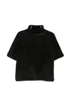 Soft Goat Cashmere Turtle Neck Sweater - Black