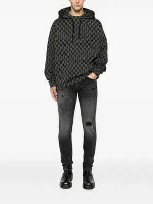 Emporio Armani Printed Cotton Hoodie