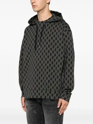 Emporio Armani Printed Cotton Hoodie