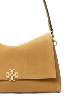 Tory Burch Charlie Suede Leather Shoulder Bag