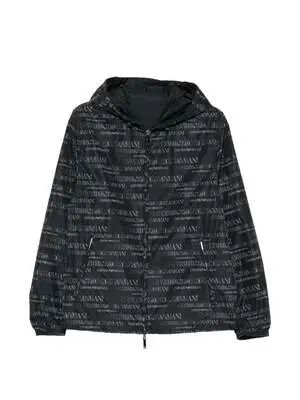 Emporio Armani Nylon Bomber Jacket - Navy