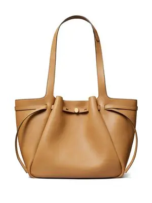 Tory Burch Romy Leather Tote Bag - Brown