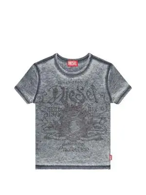 DIESEL® Cotton Blend T Shirt - Grey