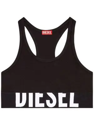 DIESEL® Logo Bralette Bra - Black