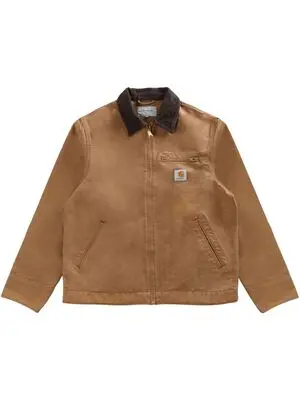 Carhartt Work In Progress Logo Canvas Jacket - Brown