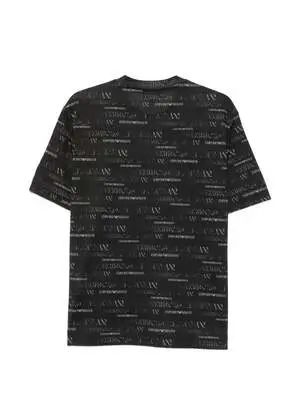 Emporio Armani All-over Logo Print T-shirt
