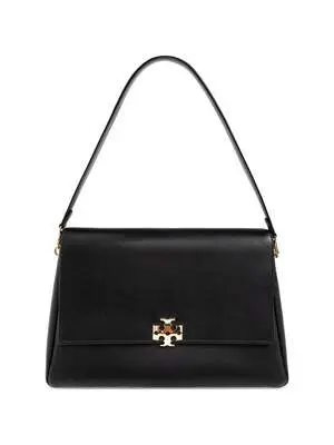 Tory Burch Charlie Large Leather Shoulder Bag - Black