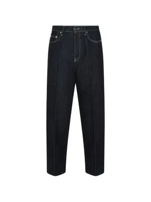 Fabiana Filippi Denim Cotton Barrel Jeans - Navy