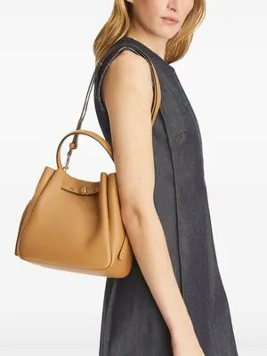 Tory Burch Romy Leather Bucket Bag - Brown