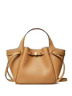 Tory Burch Romy Small Leather Tote - Brown