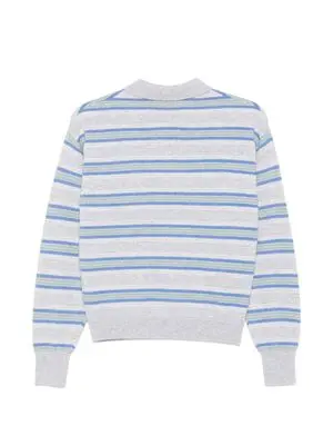 Guest In Residence Cashmere Striped Polo Shirt