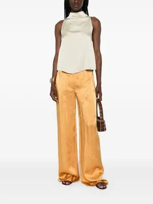 FORTE_FORTE Satin Turtle Neck Top