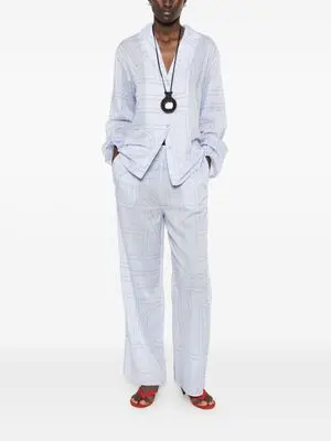 TOTEME Cotton Blend Pajama Trousers