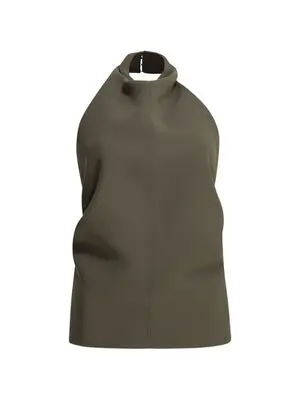 Khaite Rone Halterneck Top - Brown