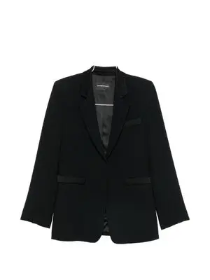 Emporio Armani Single Breasted Blazer Jacket - Black