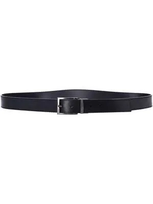 Emporio Armani Leather Belt - Navy