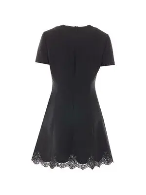 Valentino Garavani Wool And Silk Blend Mini Dress